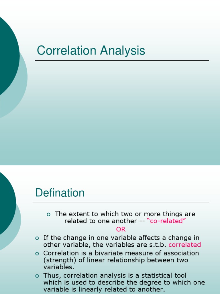 Correlation Analysis | PDF