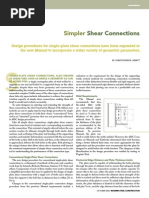 Simple Shear Connection Design AISC | PDF