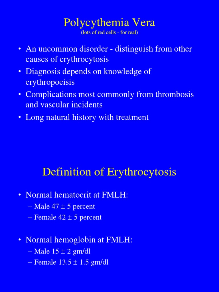 Polycythemia | PDF | Thrombosis | Red Blood Cell