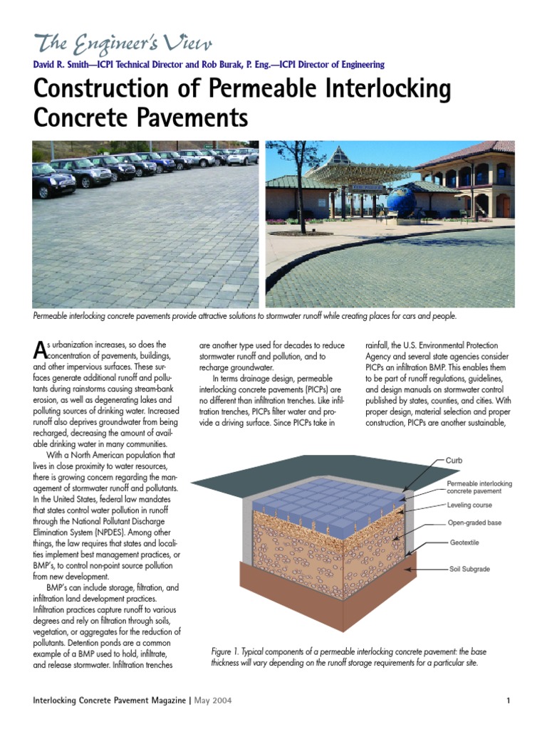 04 May Construction of Perm Pvmts | PDF | Stormwater | Surface Runoff