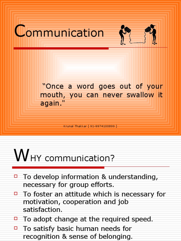 Communication | PDF