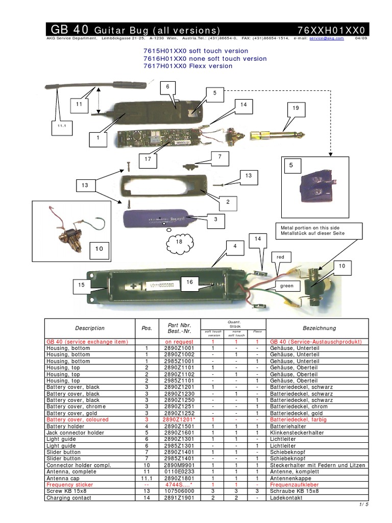 Gb40 Service | PDF | Electrical Connector | Electrical Equipment