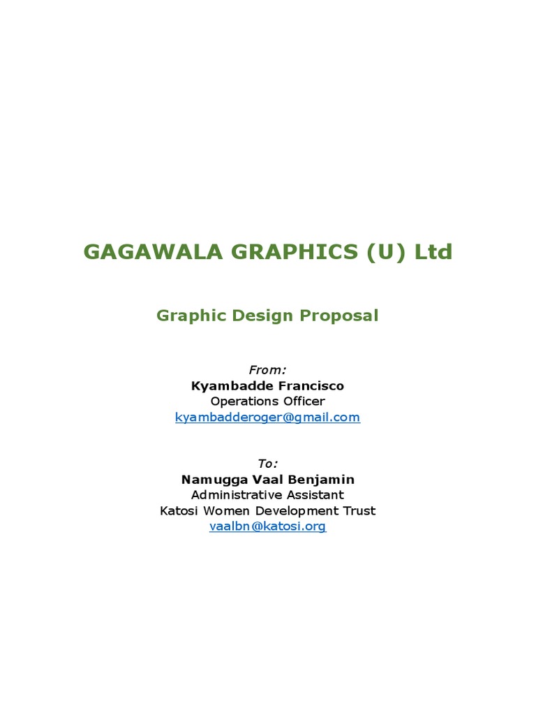 Gagawala Graphics Design Proposal | PDF | Graphic Design | Design