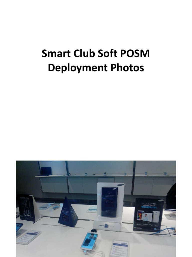 Smart Club Soft POSM Deployment Photos | PDF