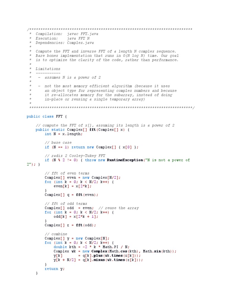 Android FFT | PDF | Fast Fourier Transform | Convolution