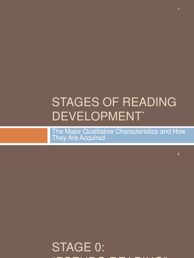 Chall's Stages of Reading Development | Reading (Process) | Reading ...
