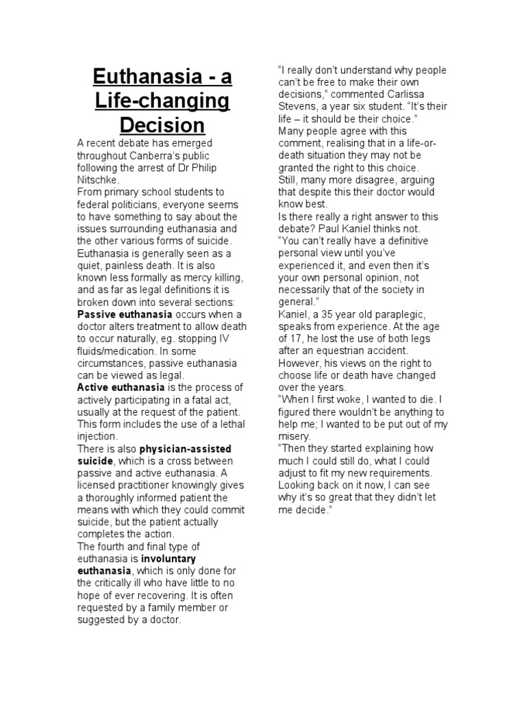 English Creative Response Task | Download Free PDF | Applied Ethics | Death