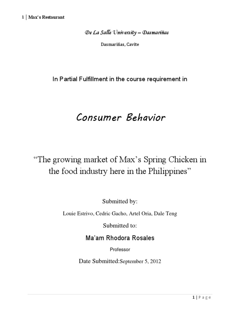Consumer Behaviour Paper | PDF | Sampling (Statistics) | Survey Methodology