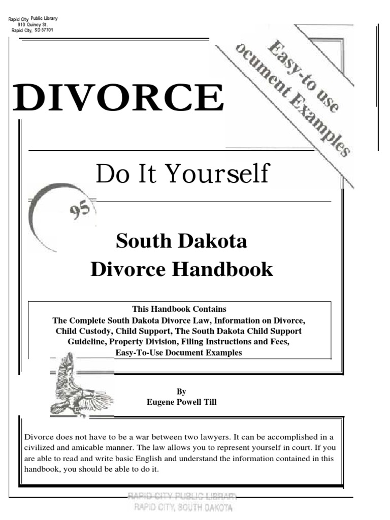 South Dakota Divorce Handbook | PDF | Child Custody | Contact (Law)