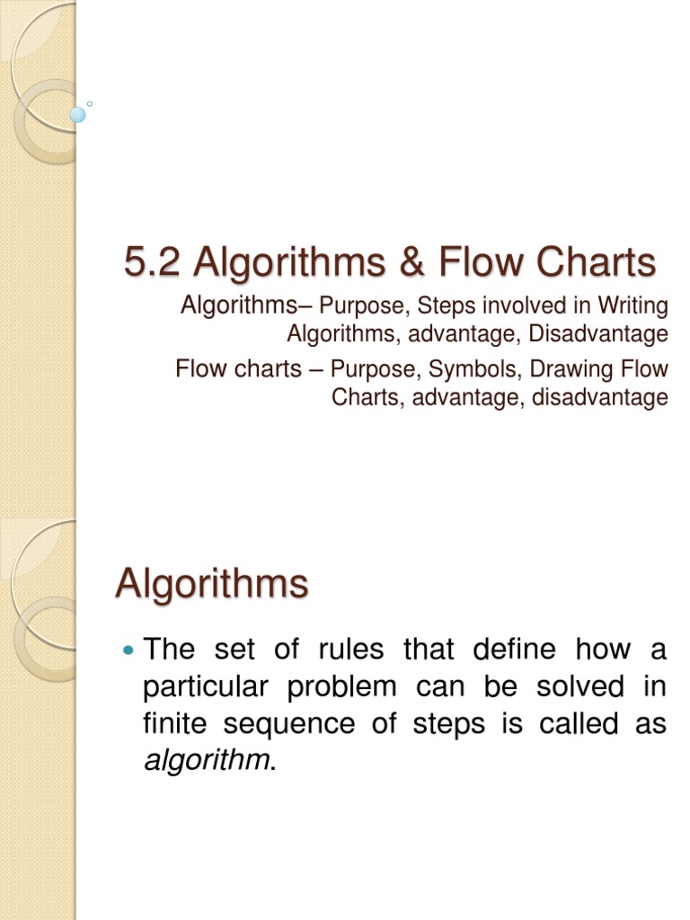 5.2 Algorithms & Flowcharts | PDF | Computers