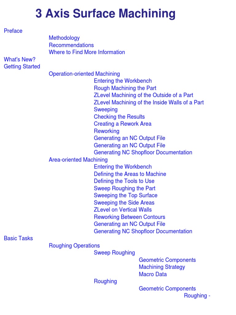 3 Axis Surface Machining Guide | PDF | Machining | Icon (Computing)