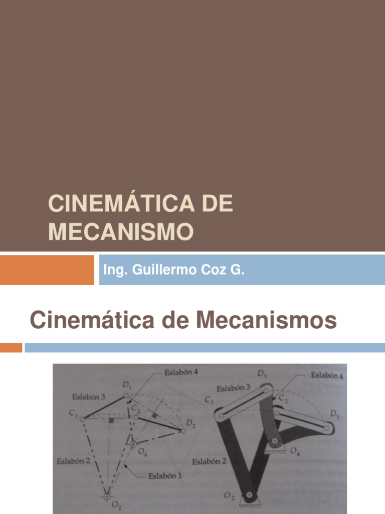 Cl03 Cinematica de Mecanismos | PDF | Cinemática | Movimiento (física)