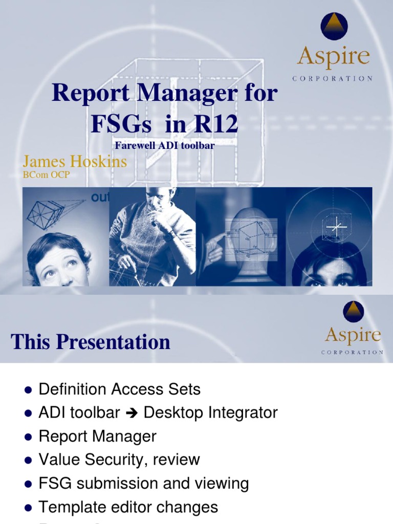 Oracle R12 Report Manager FSG XML Reports | PDF | Microsoft Excel ...