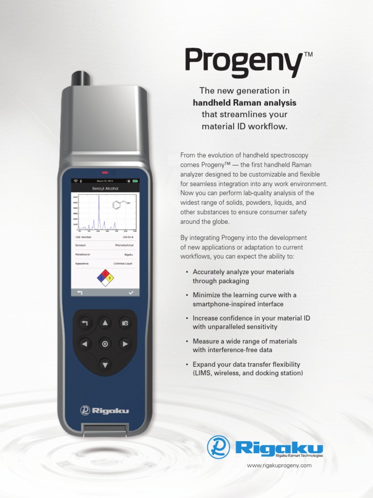 Rigaku Progeny Spec Sheet LTR 3.14 | PDF | Touchscreen | Absorption ...