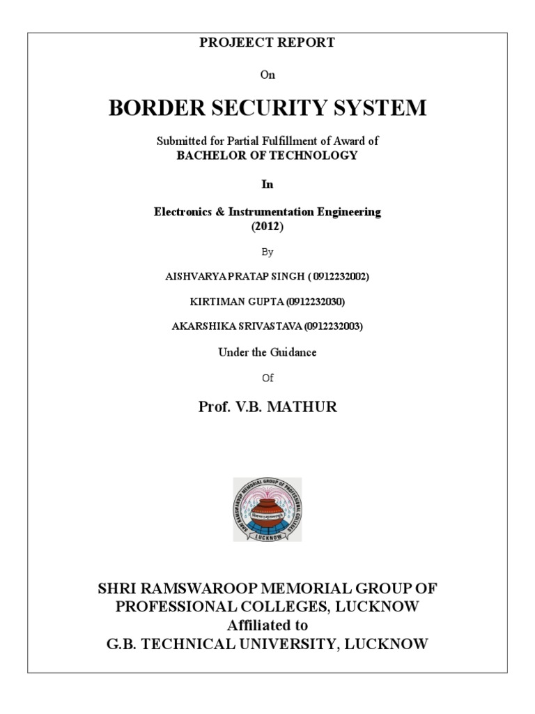 Project Pre Synopsis Front Page | PDF