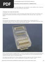 Montar Cabo RJ45 | PDF | Conector elétrico