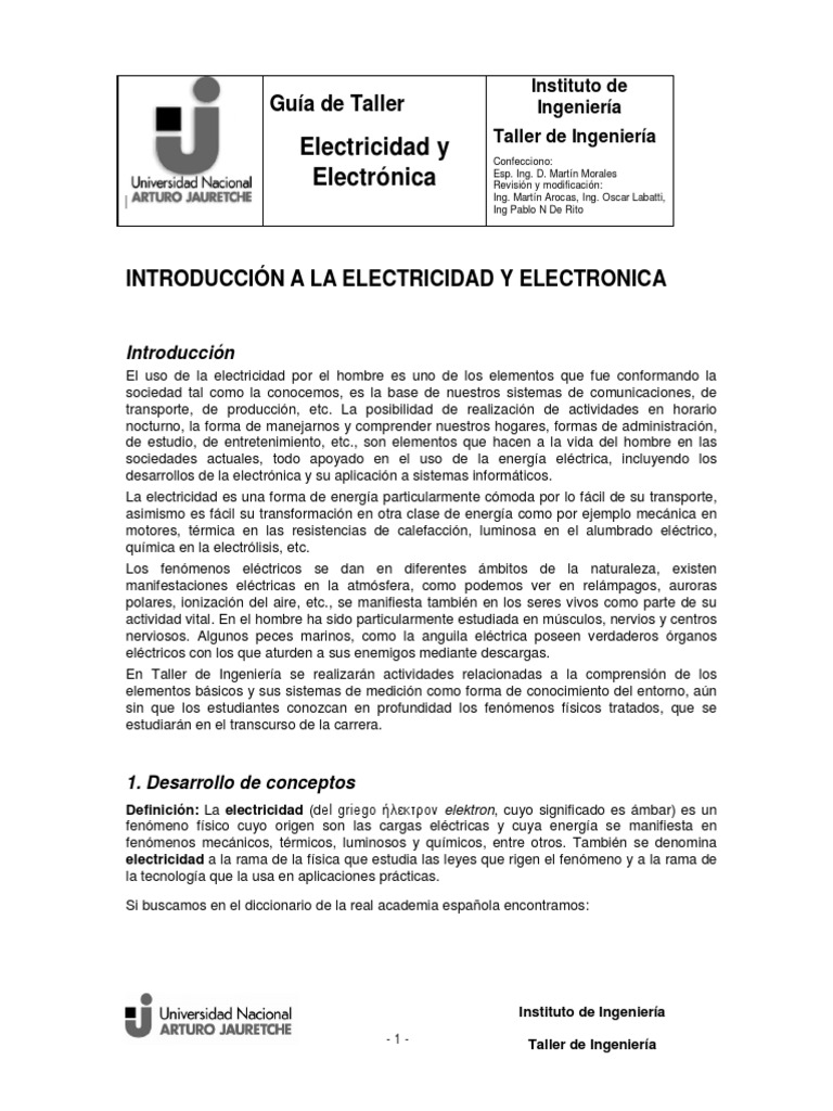 Introducción A La Electricidad y Electronica | PDF | Condensador ...