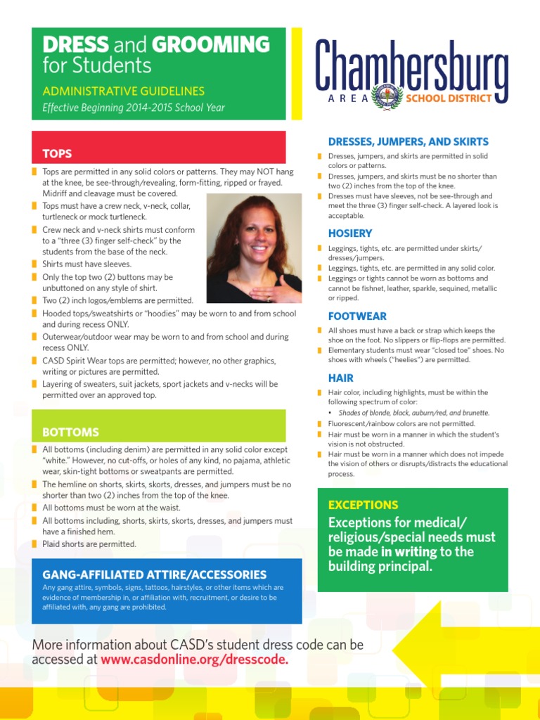 CASD Dress Code Flyer | PDF | Shoe | Suit (Clothing)