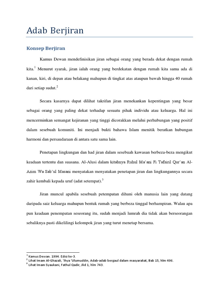 Adab Berjiran | PDF