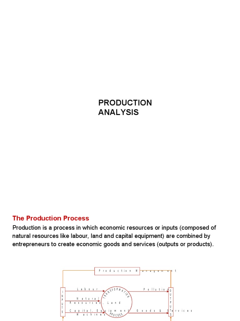 Production Analysis and Functions Guide | PDF | Production Function ...