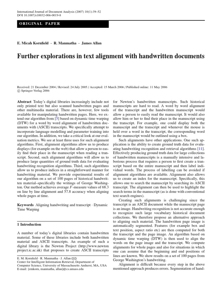 Text Alignment | PDF | Image Segmentation | Optical Character Recognition