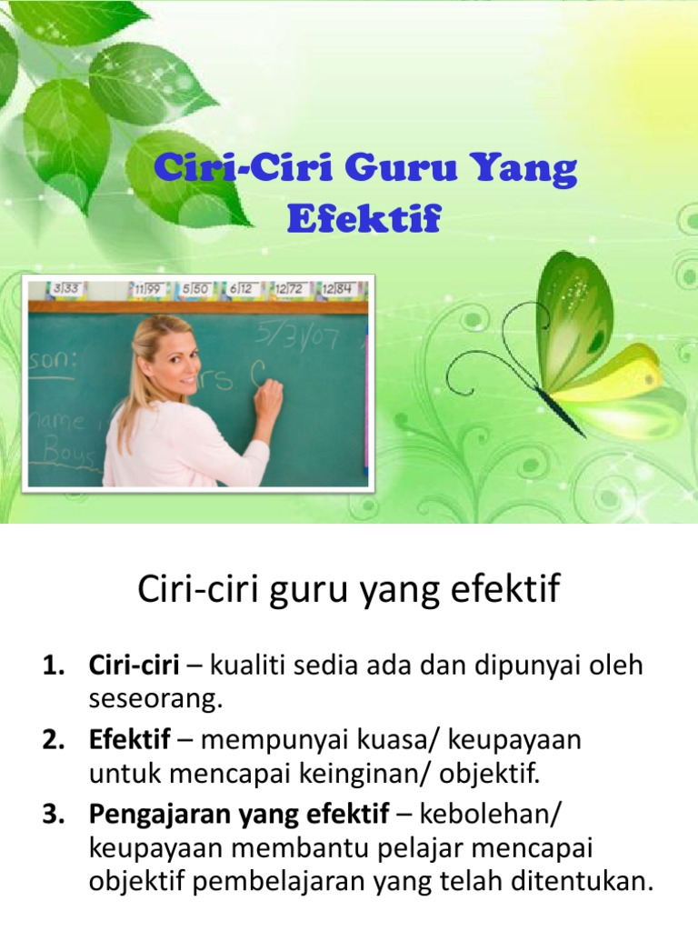 Ciri-Ciri Guru Yang Efektif | PDF | Kesehatan Holistik