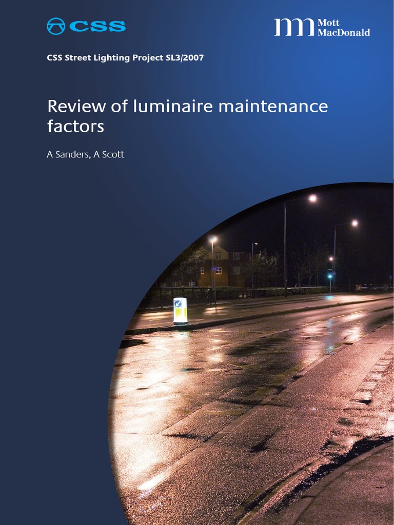 Maintenance Factors | PDF | Lighting | Street Light