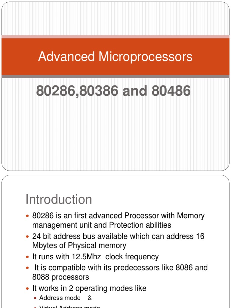 Advanced Microprocessors-80286 | PDF | Central Processing Unit | Instruction Set