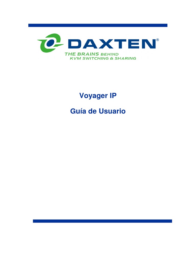 ES Manual Voyager IP | PDF | Dirección IP | Servidor (Computación)