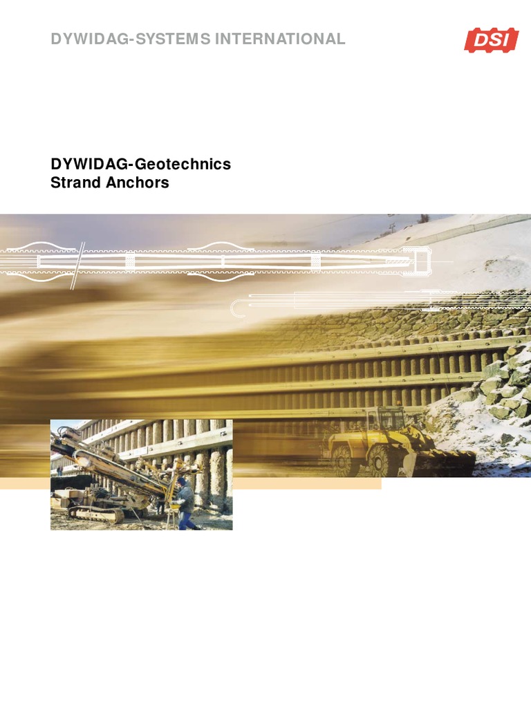 Dywidag DSI Strandanchors en | PDF | Geotechnical Engineering | Anchor