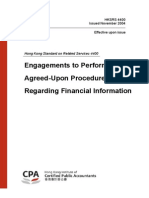 ISRS 4400 Agreed Upon Procedures - Revised | PDF | Judgment (Law ...