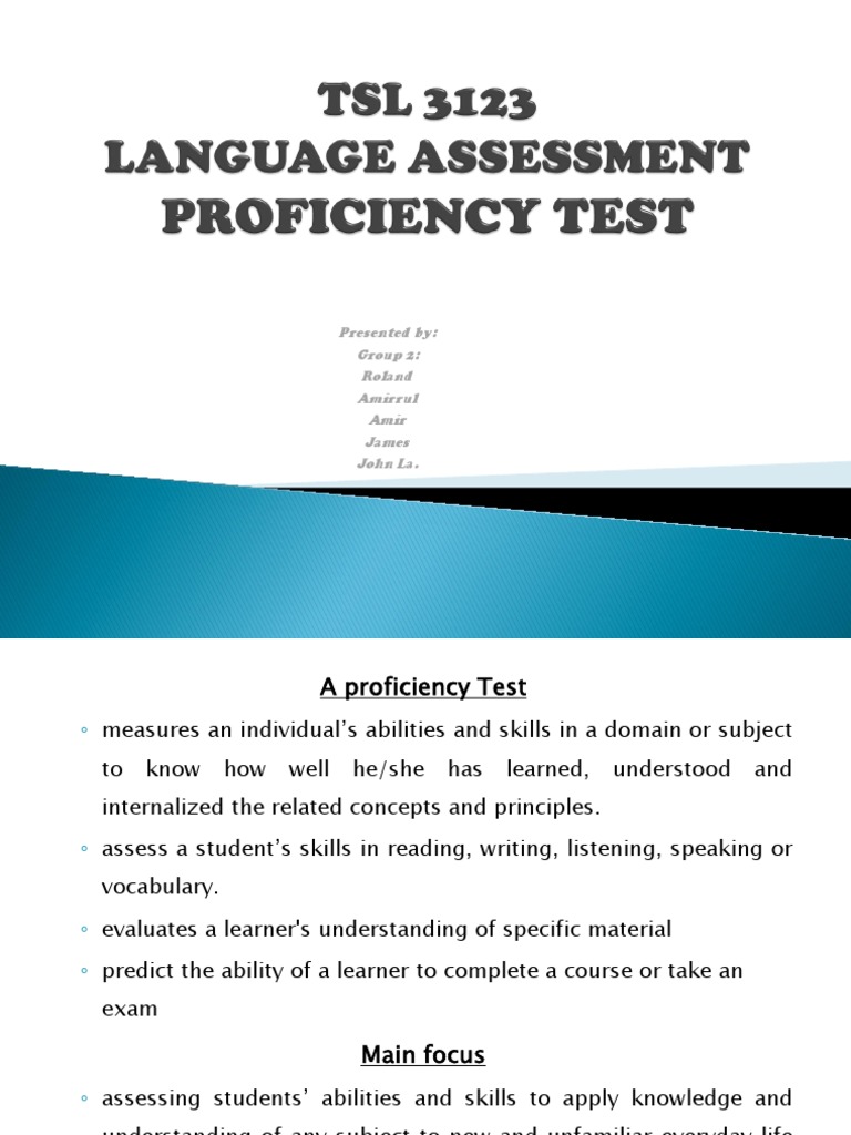 P2 Proficiency Test | PDF | Expert | Test Of English As A Foreign Language