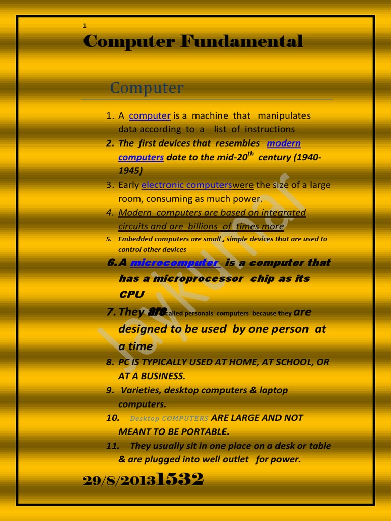 Computer Excercise | PDF