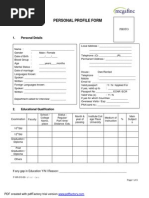 Internal Job Application Form Template | PDF
