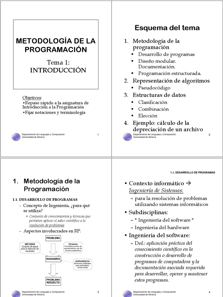 Metodología de la Programación | PDF | Lenguaje de programación | Software