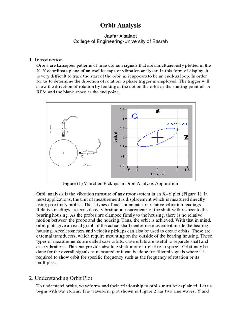 Orbit Analysis | PDF | Orbit | Angle