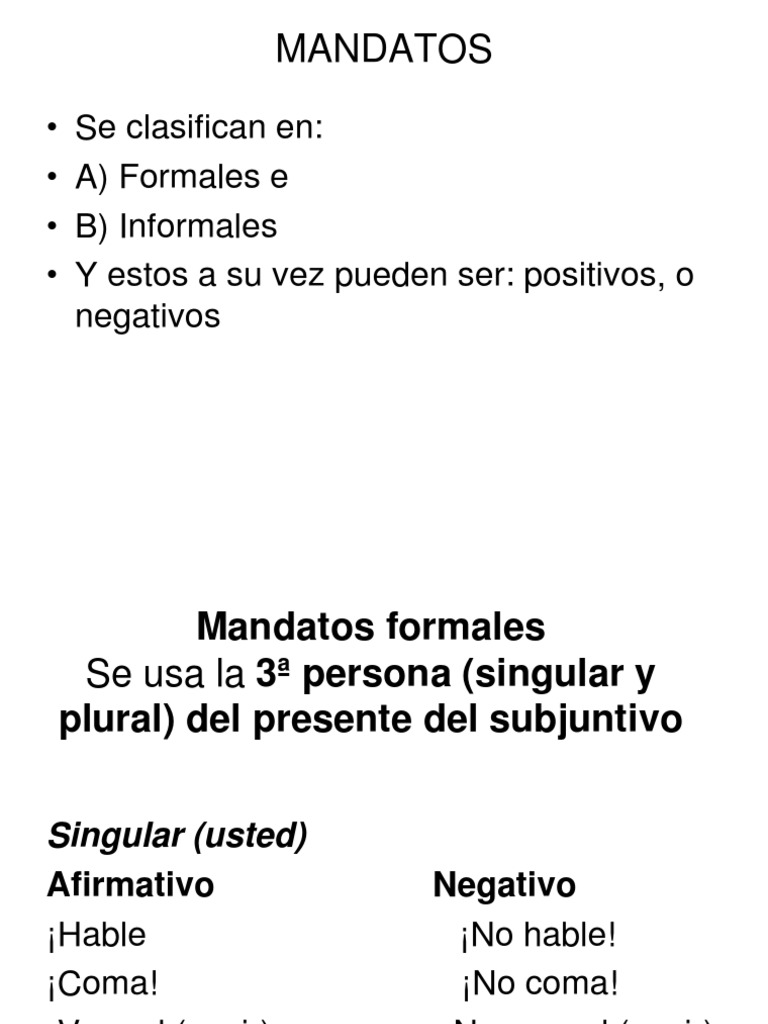 MANDATOS | PDF