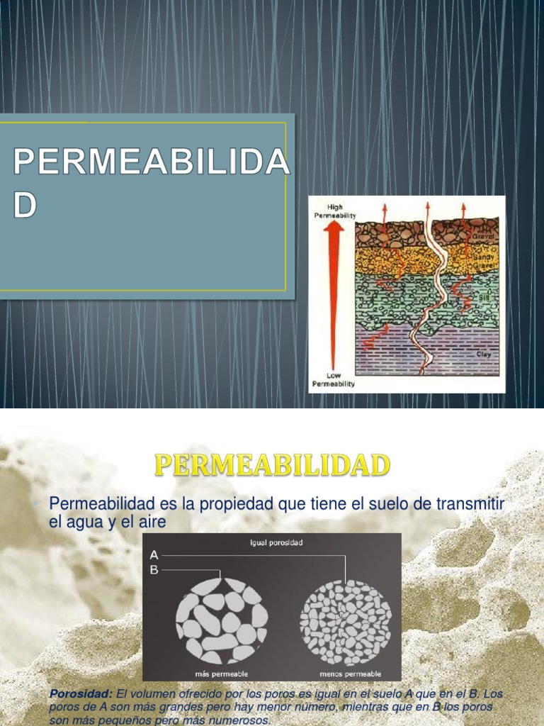 PERMEABILIDAD | Permeabilidad (Ciencias de la Tierra) | Descarga ...