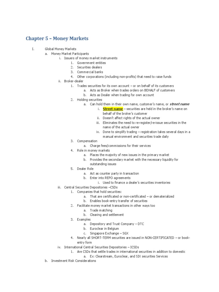 Essentials of Treasury Management - Working Capital Class Final Outline ...
