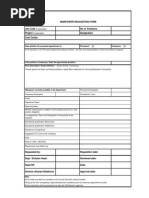 Internal Job Application Form Template | PDF