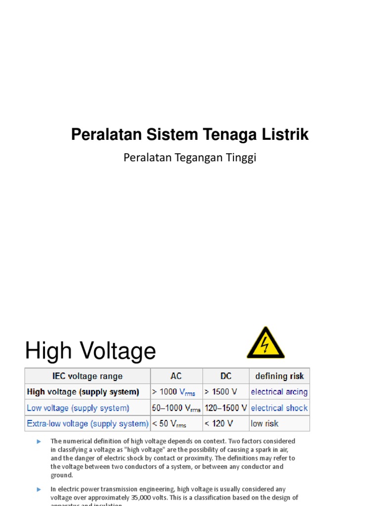 Peralatan Sistem Tenaga Listrik | PDF | Electrical Substation | High ...