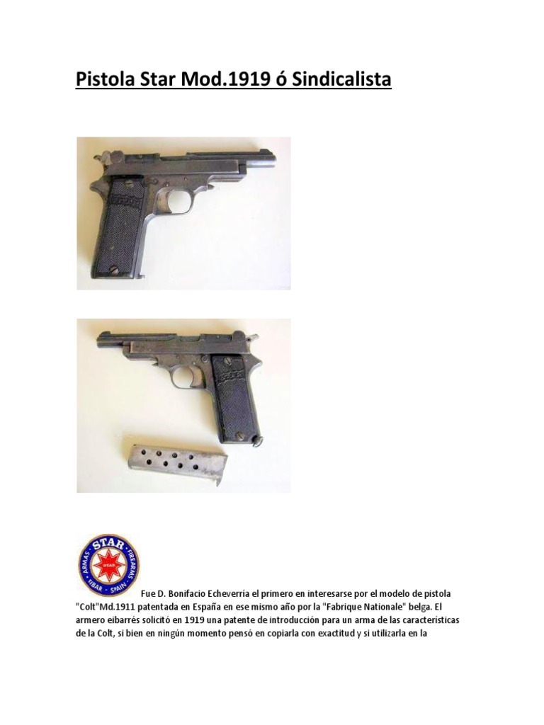 Pistola Star Mod | PDF | Pistola | Armas de fuego