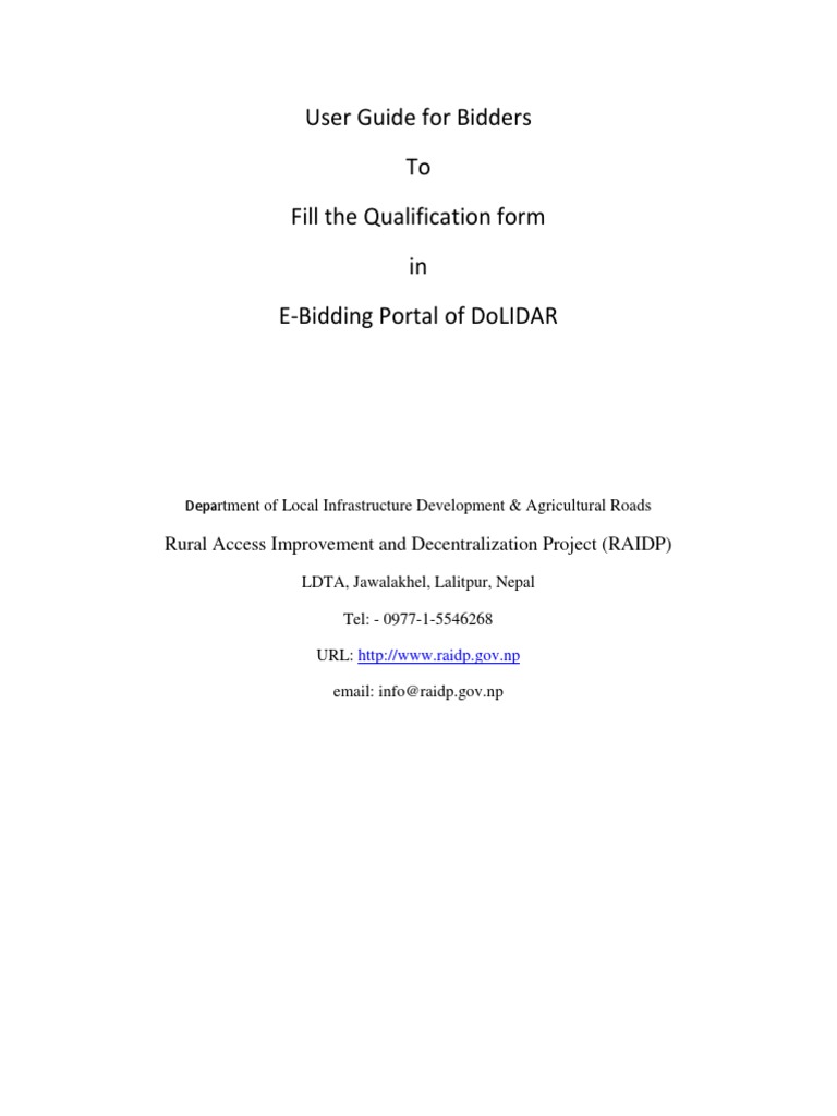 Filling the Qualification Form Guide | PDF