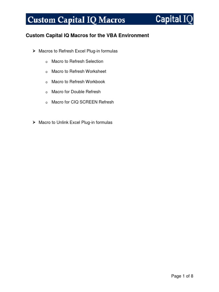 Macro Guide | PDF | Microsoft Excel | Software Development