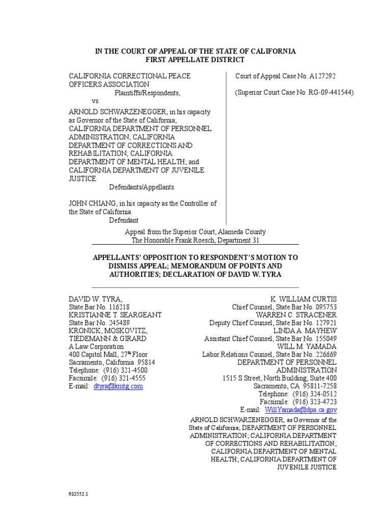 Motion To Dismiss Appeal | PDF | Government Institutions | Government