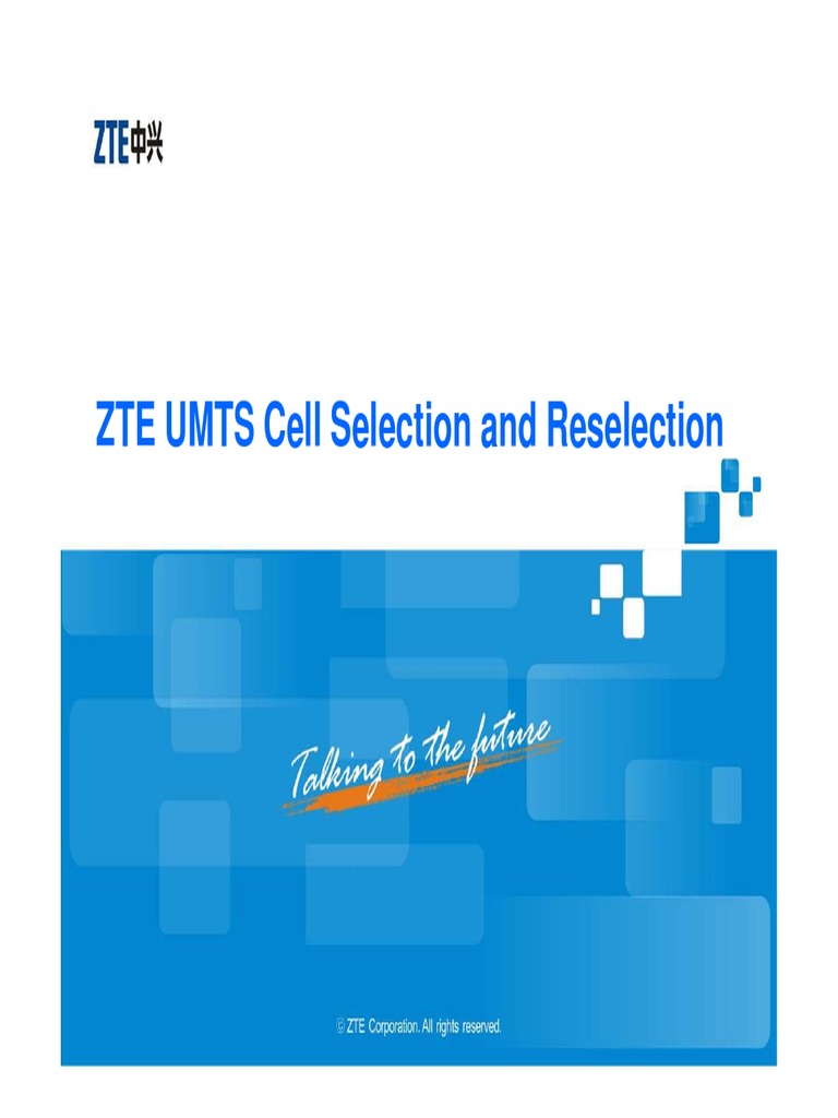ZTE UMTS Cell Selection and Reselection | Download Free PDF | Decibel ...