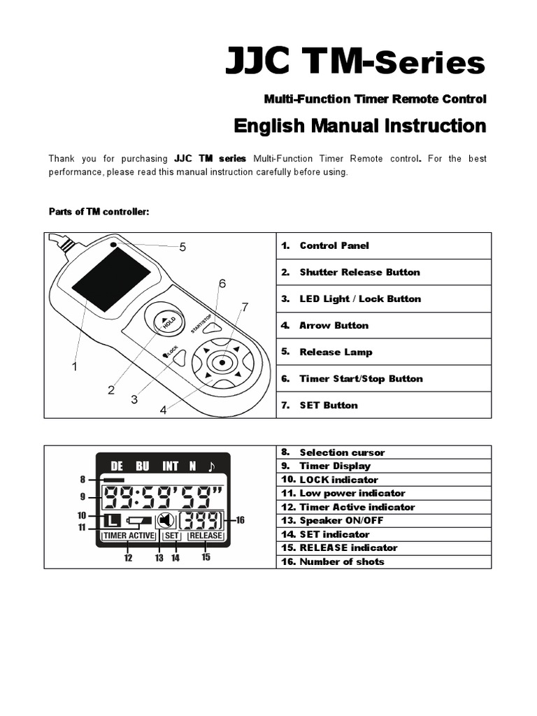 JJC-TM Series (English) | PDF | Langues