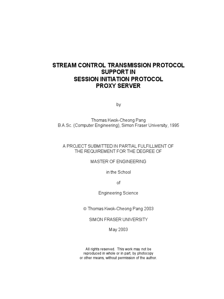 Sip SCTP | PDF | Session Initiation Protocol | Transmission Control Protocol