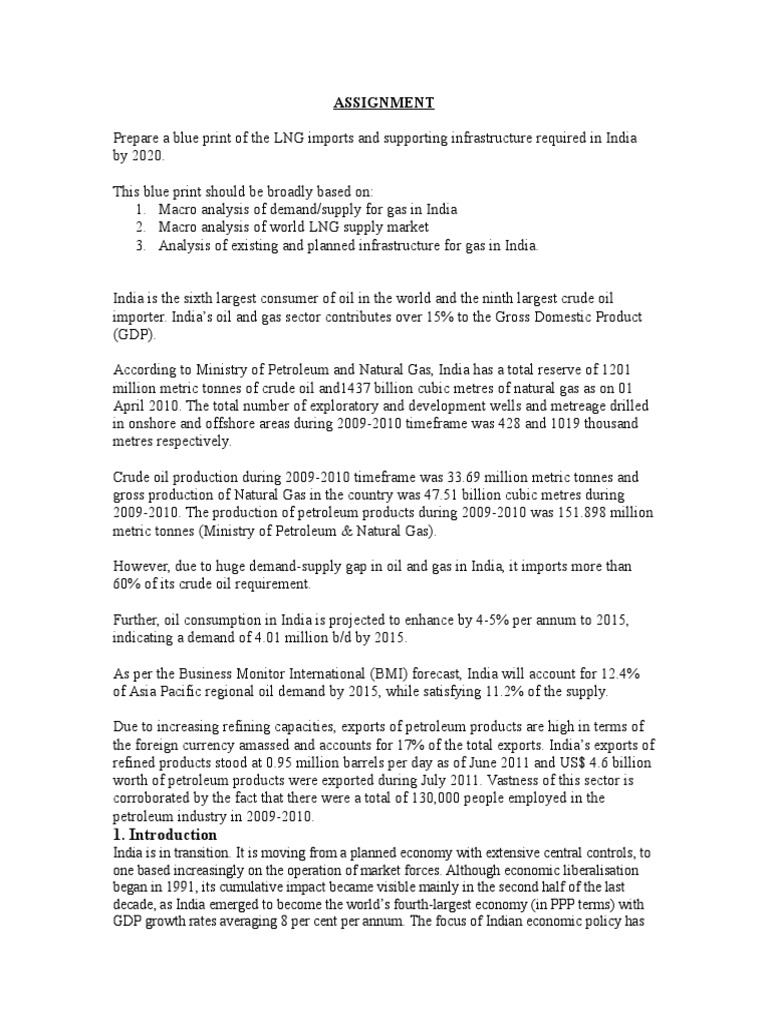 OIL and GAS ASSIGNMENT | PDF | Petroleum | Natural Gas