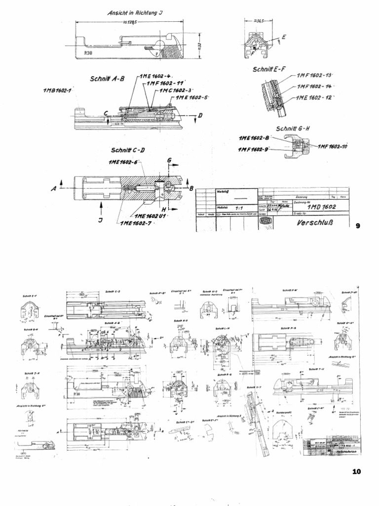 Walther P38 Blueprints - Incomplete | PDF